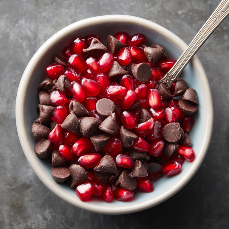 Pomegranate Chocolate Chip Snack Bowl - The Comfort Spoon