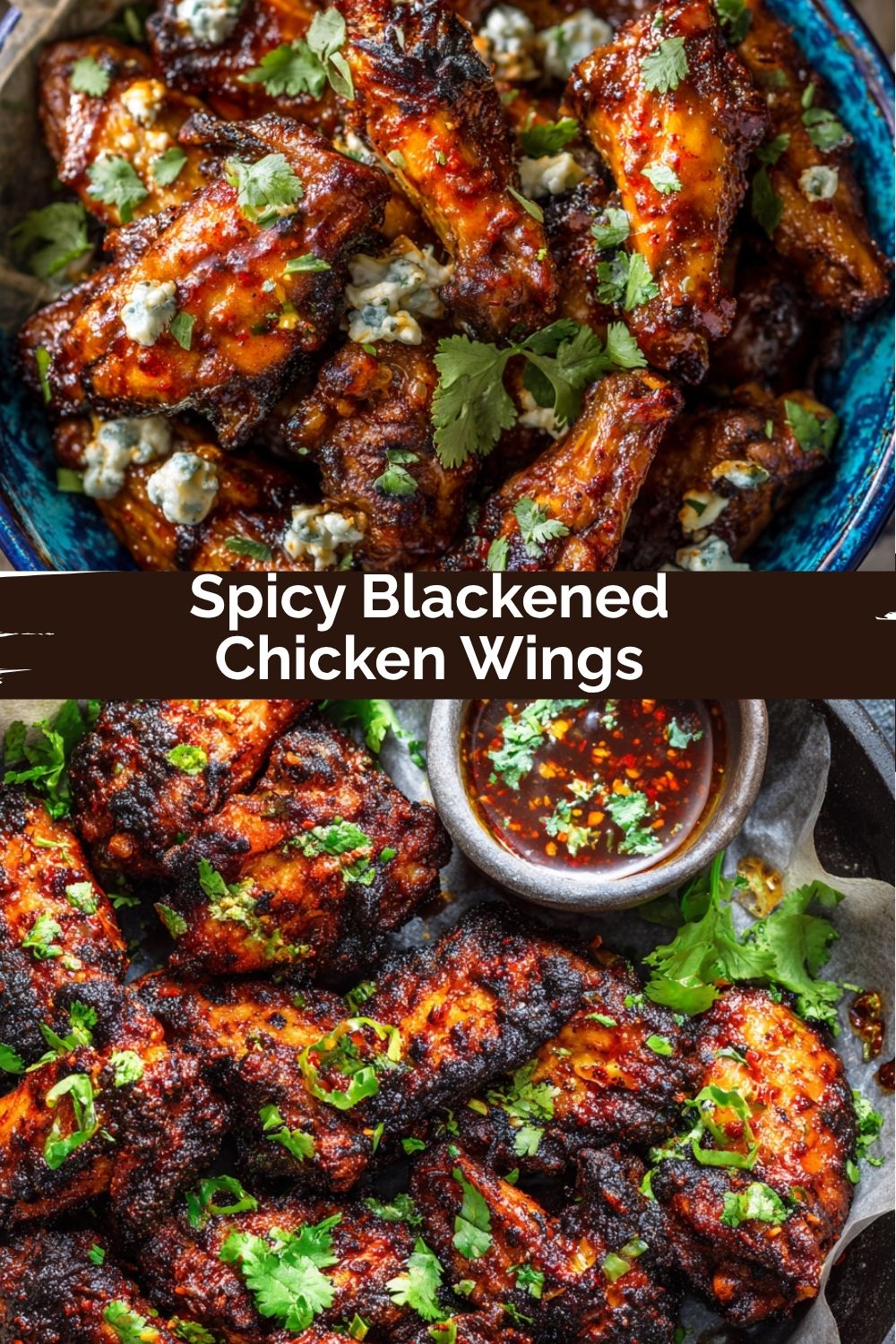 Bat Wings (Spicy Blackened Chicken Wings) - The Comfort Spoon