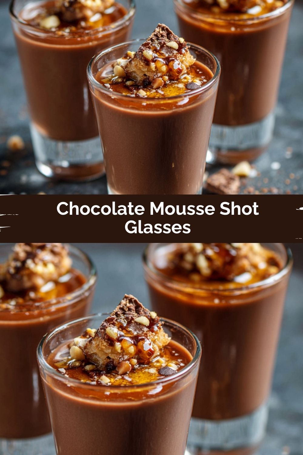 Chocolate Mousse Shot Glasses - The Comfort Spoon