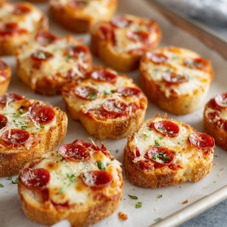 Baguette Pizza Bites : Crunchy, Cheesy, and Perfect for Parties - The ...
