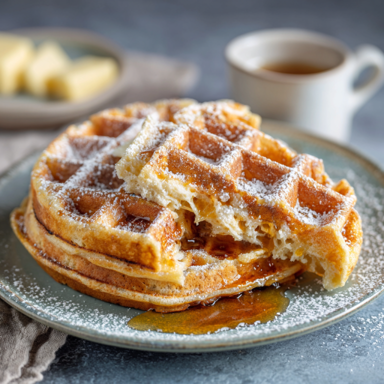 Crispy & Fluffy Sourdough Discard Waffles : Easy Breakfast Favorite ...