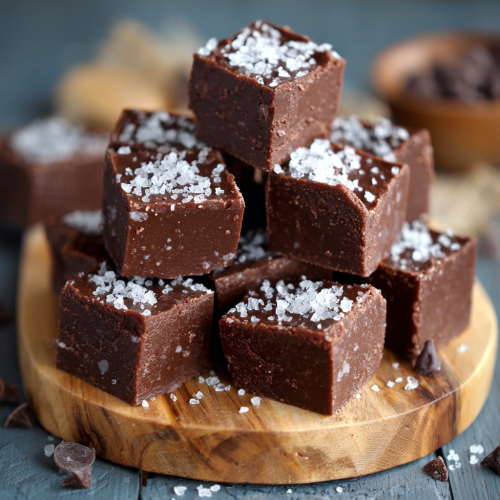 Ultimate Chocolate Fudge with Bourbon Sugar & Sea Salt : Rich, Boozy ...