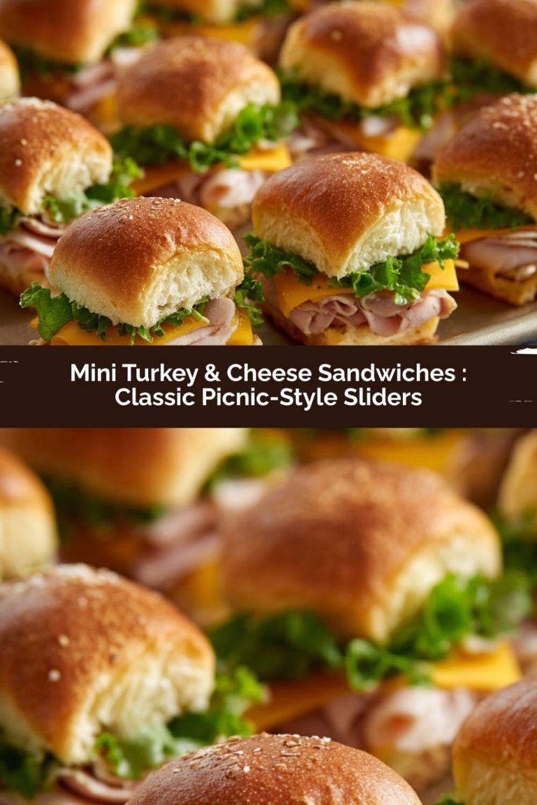 Mini Turkey & Cheese Sandwiches : Classic Picnic-Style Sliders - The ...
