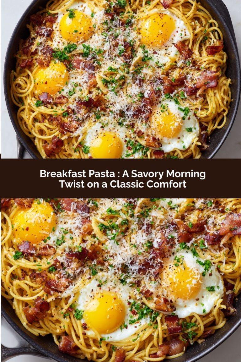 Breakfast Pasta : A Savory Morning Twist on a Classic Comfort - The ...