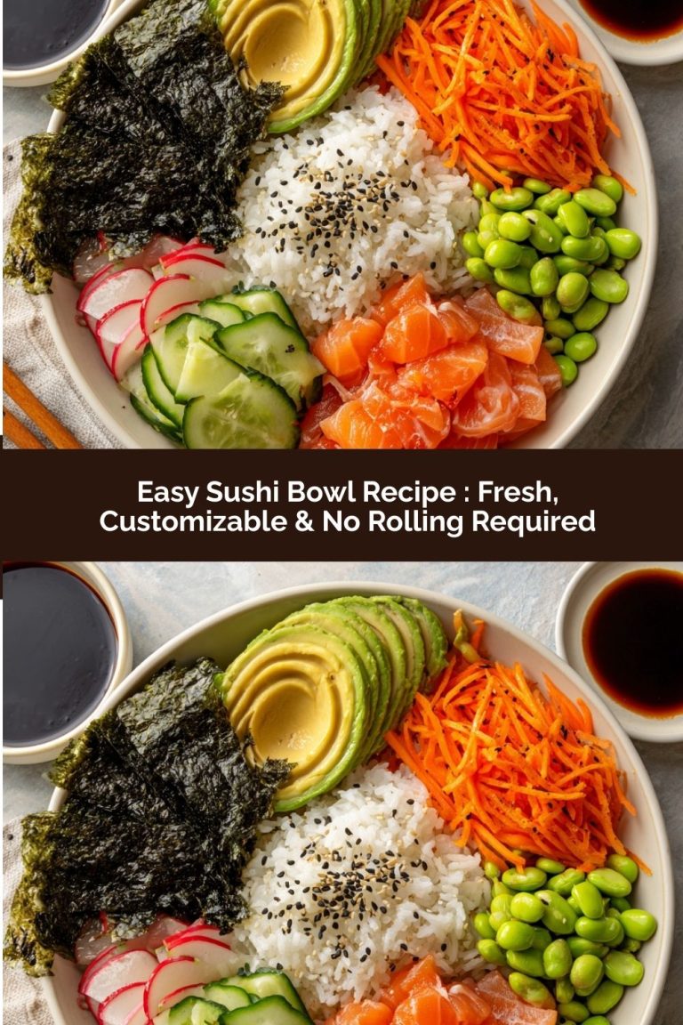 Easy Sushi Bowl Recipe : Fresh, Customizable & No Rolling Required ...