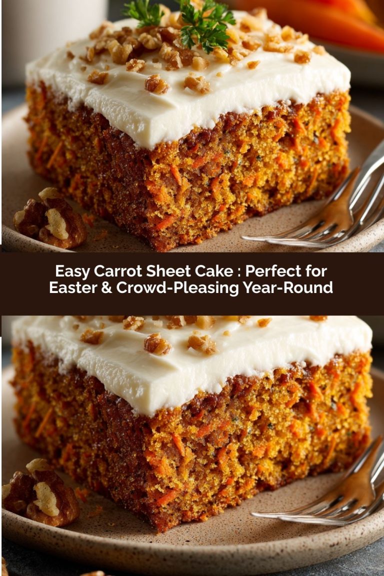 Easy Carrot Sheet Cake : Perfect for Easter & Crowd-Pleasing Year-Round ...