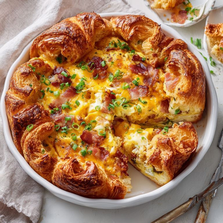 Croissant Breakfast Pie : Buttery, Cheesy & Perfect for Brunch - The ...