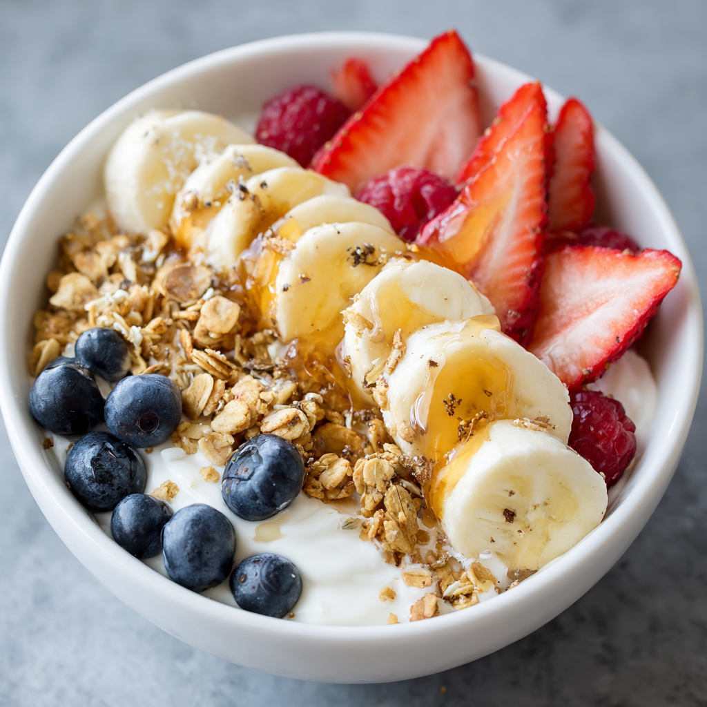 Greek Yogurt Bowl with Fruit & Granola (Simple, Fresh, and Protein ...