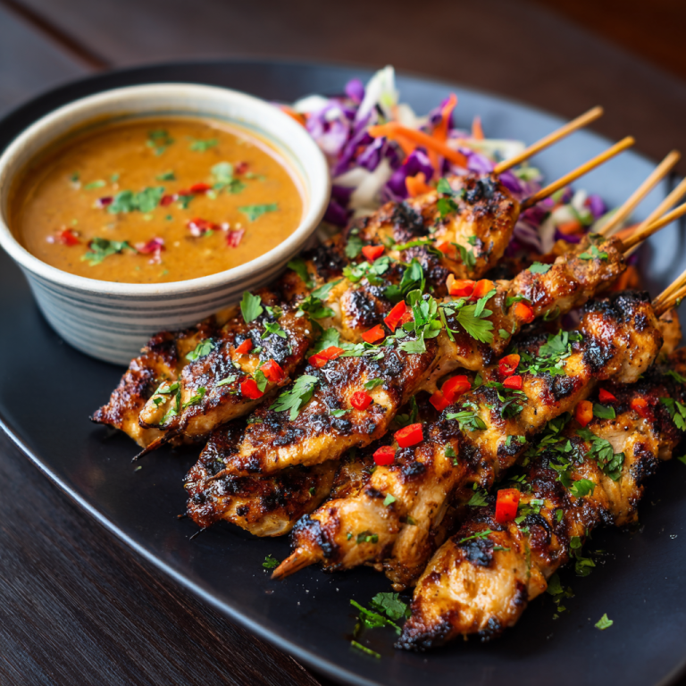 Thai Chicken Satay with Peanut Sauce : Bold Flavor, Easy to Make - The ...