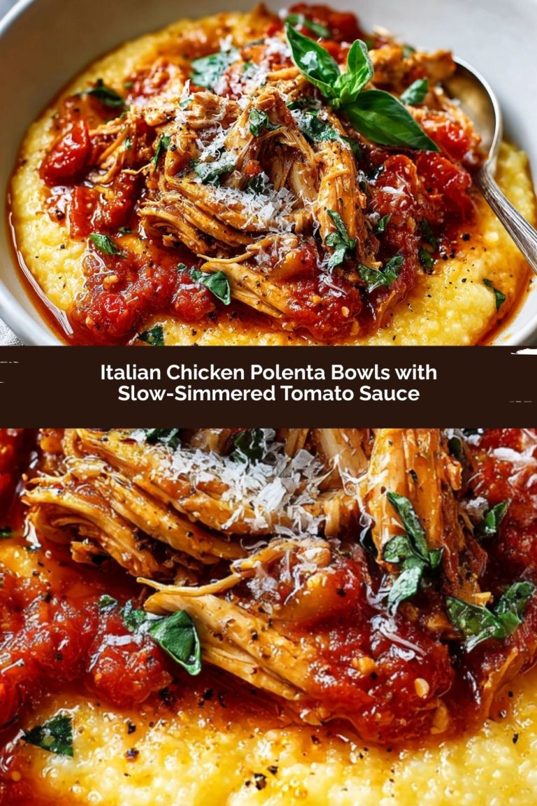 Italian Chicken Polenta Bowls with Slow-Simmered Tomato Sauce - The ...