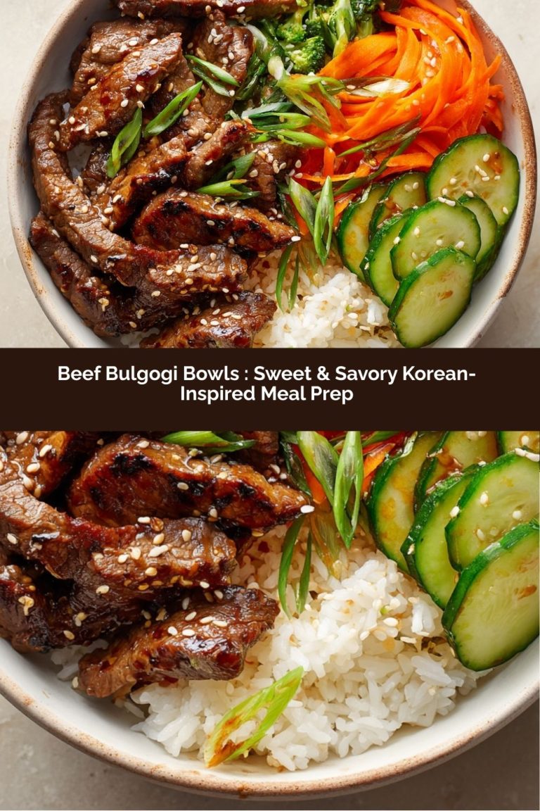 Beef Bulgogi Bowls : Sweet & Savory Korean-Inspired Meal Prep - The ...